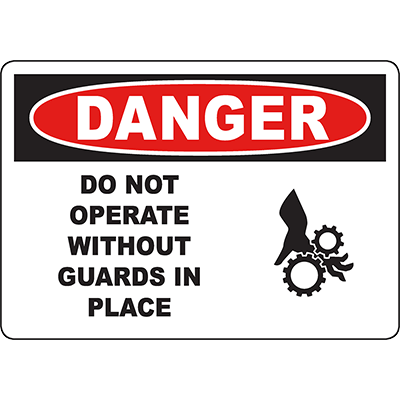 Danger Do Not Operate Without Guards In Place Cheap Offer | www ...