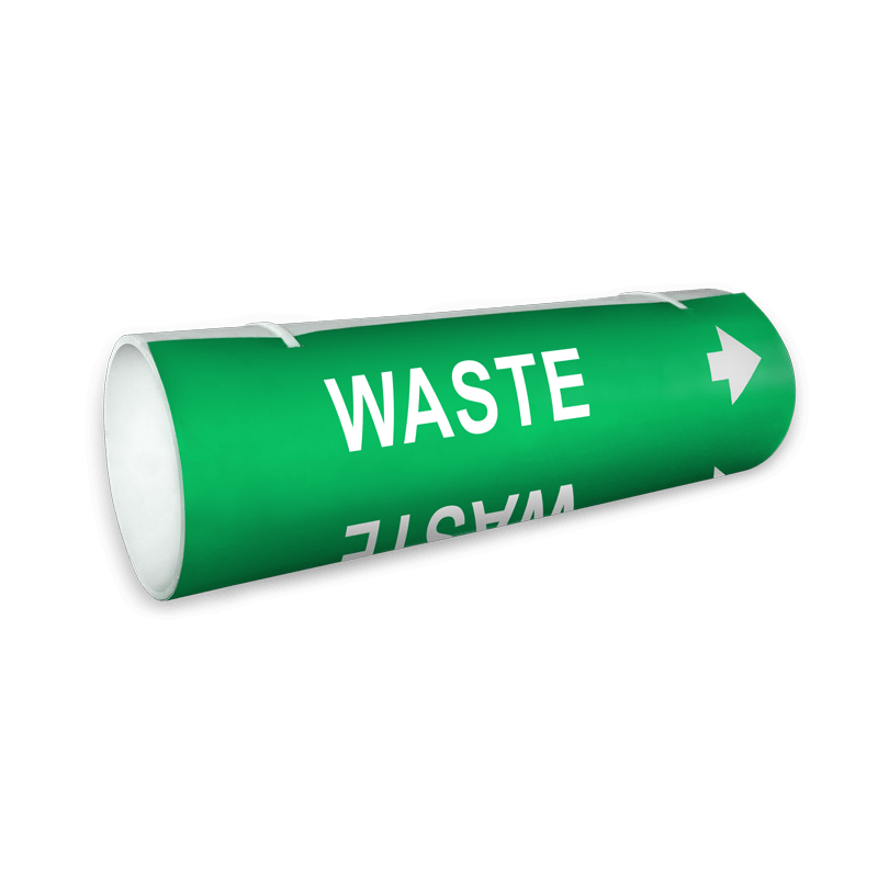 WASTE PIPE MARKER FOR WATER - DuraLabel