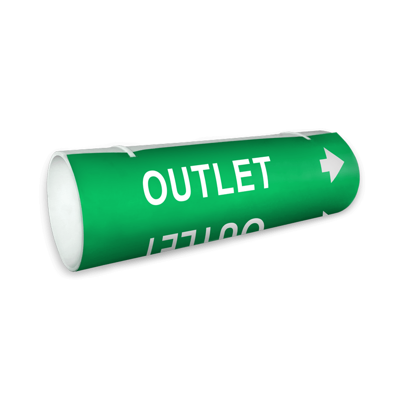OUTLET PIPE MARKER - DuraLabel