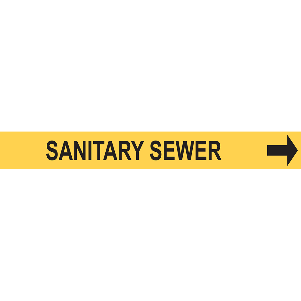 PRE-2007 ANSI SANITARY SEWER PIPE MARKER - DuraLabel