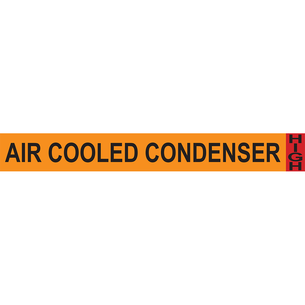 AIR COOLED CONDENSER SYSTEM COMPONENT AMMONIA MARKER - DuraLabel