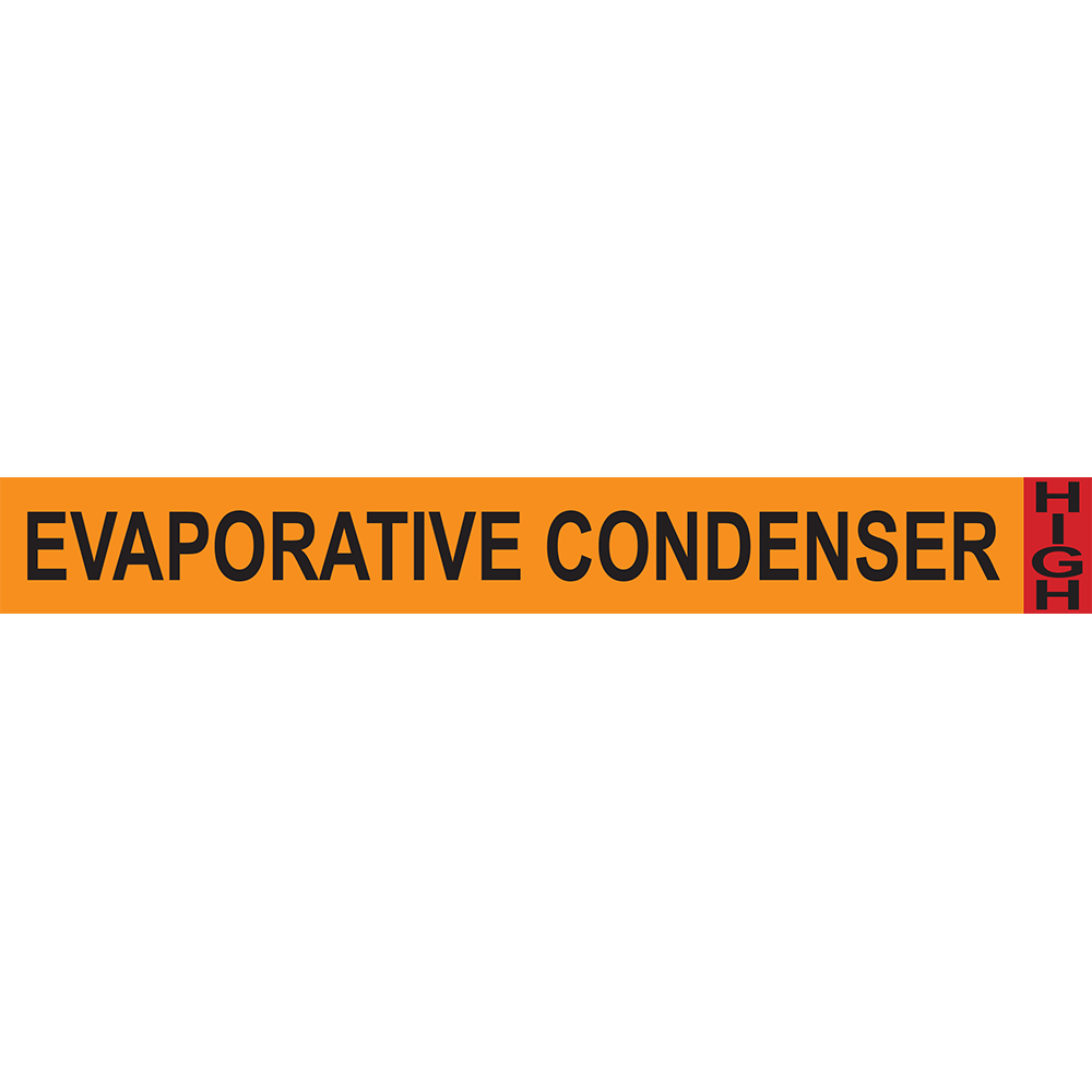 Evaporative Condenser System Component Ammonia | DuraLabel