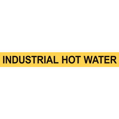 INDUSTRIAL HOT WATER PIPE MARKER - DuraLabel