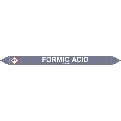 FORMIC ACID European Pipe Marker - DuraLabel