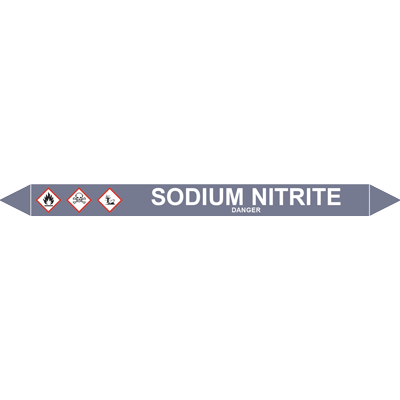 SODIUM NITRITE European Pipe Marker - DuraLabel