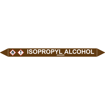ISOPROPYL ALCOHOL European Pipe Marker - DuraLabel