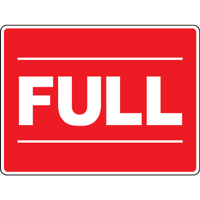 Red Full Floor Sign | Floor Marking | DuraLabel
