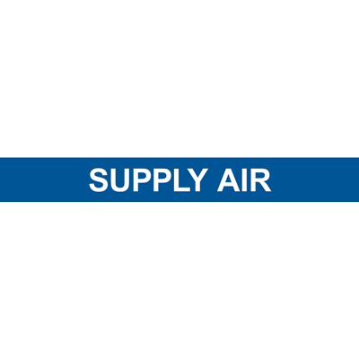 SUPPLY AIR PIPE MARKER | Graphic Products
