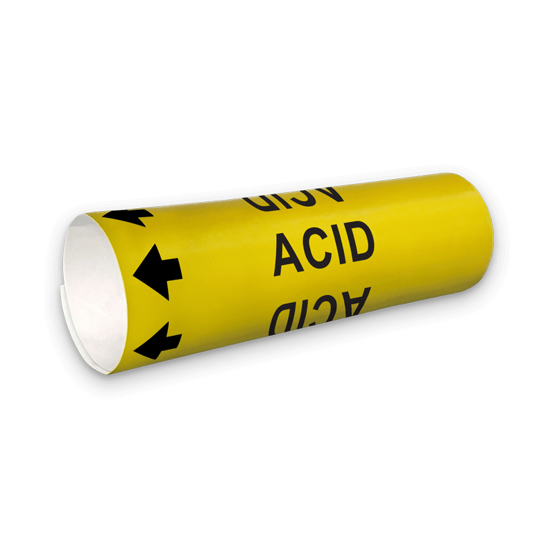 Pre-2007 ANSI Acid Pipe Marker | Graphic Products