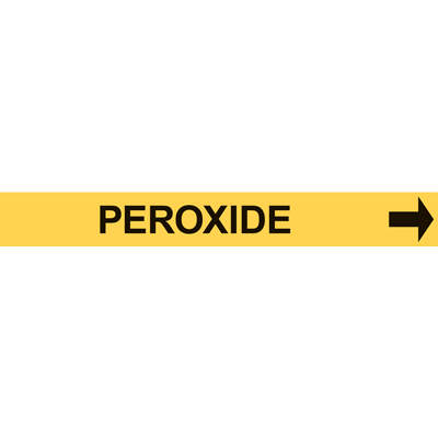 PEROXIDE PIPE MARKER W/ ARROW | Graphic Products