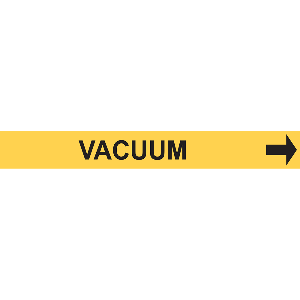 VACUUM PIPE MARKER | Graphic Products