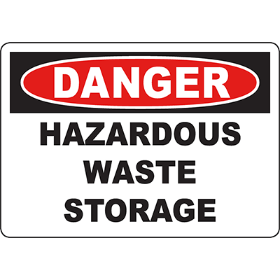 Hazardous Waste Sign