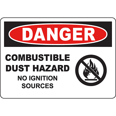 Combustible Dust Hazard No Ignition | Graphic Products