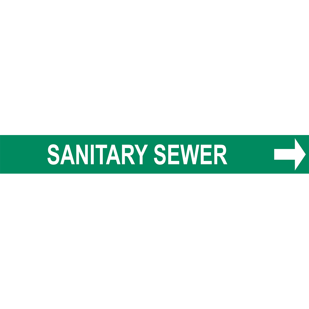 SANITARY SEWER PIPE MARKER - DuraLabel