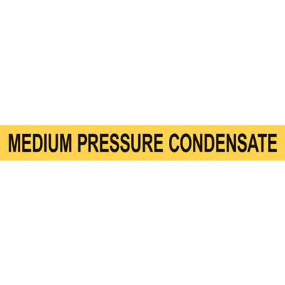 MEDIUM PRESSURE CONDENSATE PIPE MARKER - DuraLabel