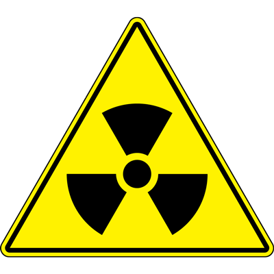 Yellow Radioactive Floor Sign | Floor Marking | DuraLabel