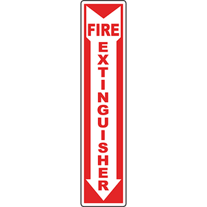 Fire Extinguisher Down arrow Sign | Graphic Products