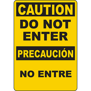CAUTION Do Not Enter Sign | Graphic Products