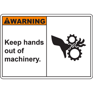 Machine Operation Hazards Signs