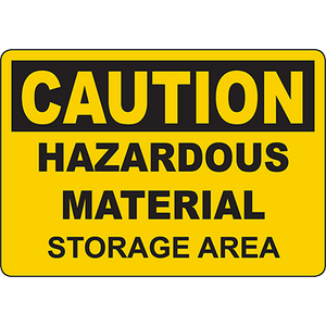 DANGER Hazardous Material Storage Area Sign | Graphic Products