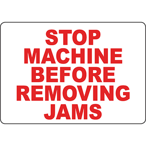 Machine Maintenance, Repair & Service Signs