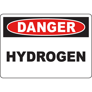 DANGER Hydrogen No Smoking Sign | Graphic Products