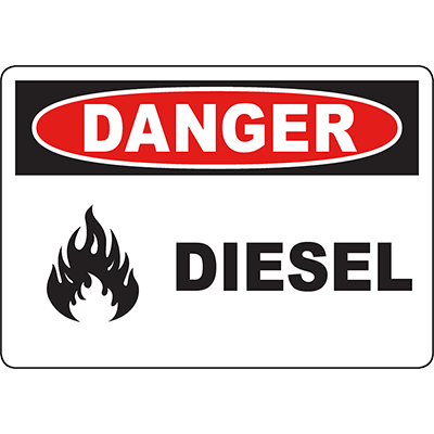 DANGER Diesel Sign | Graphic Products