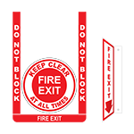 Fire Exit Floor Sign | Floor Sign Bundle | DuraLabel