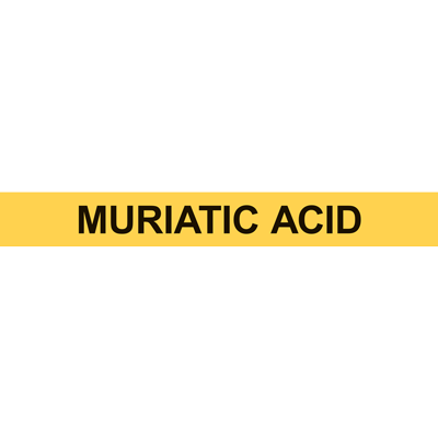 MURIATIC ACID PIPE MARKER - DuraLabel