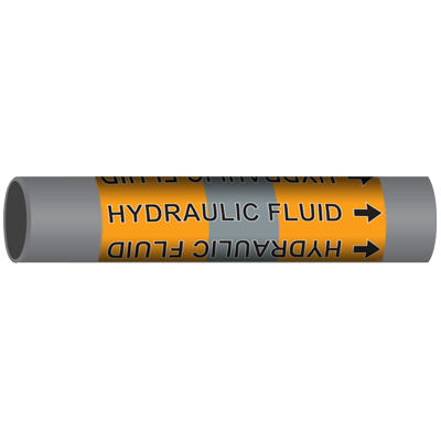 HYDRAULIC FLUID Marine Pipe Marker - DuraLabel