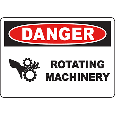 DANGER Rotating Machinery Sign - DuraLabel