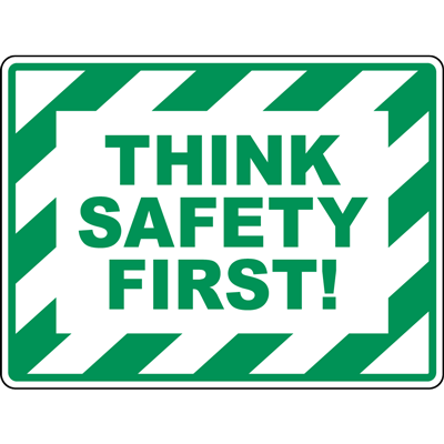 Think Safety First Floor Sign | Floor Marking | DuraLabel