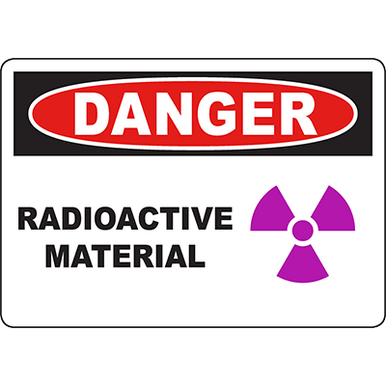 DANGER Radioactive Material Sign | Graphic Products
