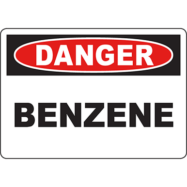 DANGER Benzene Sign | Graphic Products