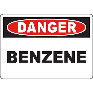 DANGER Benzene Sign - DuraLabel