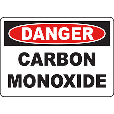 DANGER Carbon Monoxide Sign - DuraLabel
