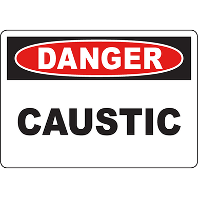 DANGER Caustic Sign | Graphic Products