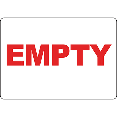 Empty Sign - DuraLabel