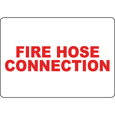 Fire Hose Connection Sign | Graphic Products