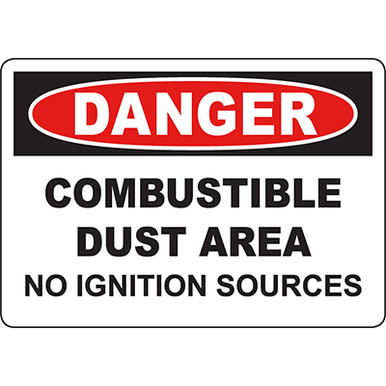 Combustible Dust Area No Ignition | Graphic Products