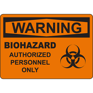 Warning Biohazard Personnel | Graphic Products