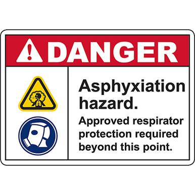 DANGER Asphyxiation Hazard Sign | Graphic Products