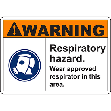 WARNING Respiratory Hazard Sign | Graphic Products