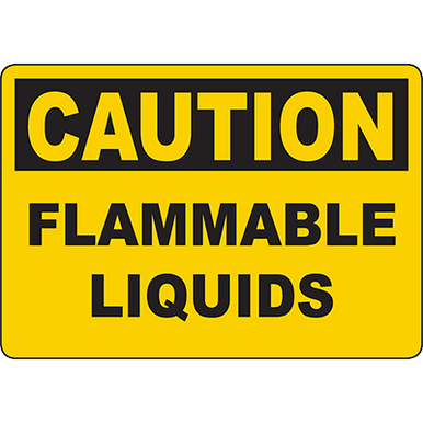CAUTION Flammable Liquids Sign | Graphic Products