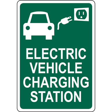 ELECTRIC VEHICLE CHARGING STATION SIGN - 4411 - DuraLabel