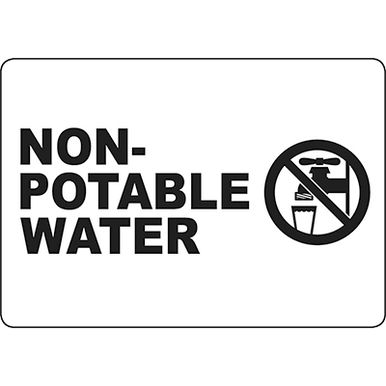 Non-Potable Water Sign | Graphic Products