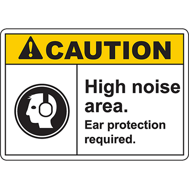 CAUTION High Noise Area Sign | Graphic Products