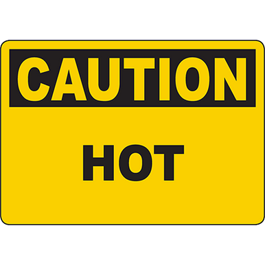 CAUTION Hot Sign | Graphic Products