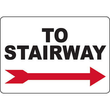 To Stairway Right arrow Sign | Graphic Products