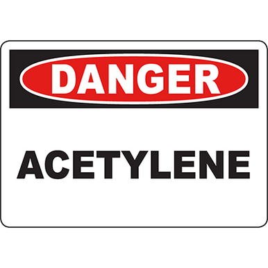 DANGER Acetylene Sign | Graphic Products